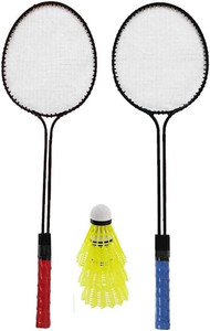 HouseOfCommon Double Shaft Iron Body Pack Of 2 Piece Badminton Racket ...