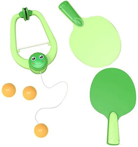 CountryLink Table Tennis Racket Set with Balls, Green, for Kids and ...