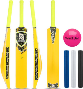 Pro Game PVC Full Size Bat (For 15-21 Years)Hard Plastic bat With 1Wind ...