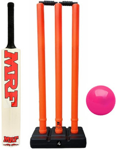 Pro Game Plastic Cricket Kit,Full Size bat (34 X 4.5inches) (For 12 And ...