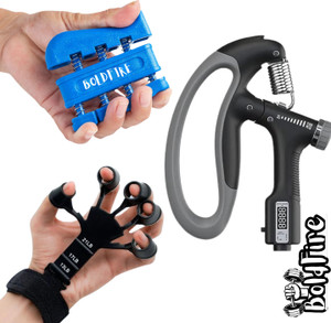 BoldFire Combo Grip Strengther Trainer Kit (Pack of 3),Forearm ...