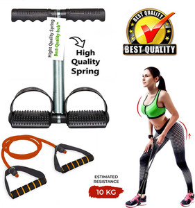 Best-Quality-Hub Tummy Trimmer for men combo Resistance band toning ...