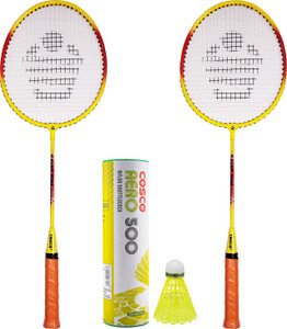COSCO CB-80 Jr. (Kids) Badminton Racket Set With Aero 500 Shuttle Box ...