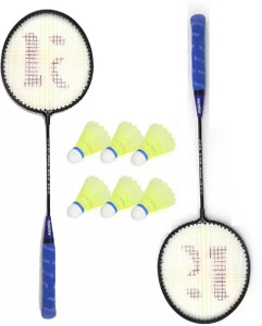 MINESFIT Badminton Racket Combo Kit Set Of 2 Racquet With 10 Pcs ...