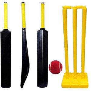 Krishav Trading Combo Set PVC Plastic Bat With Wicket Set And 1 Tennis ...