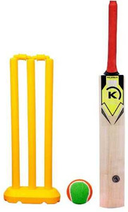 Hyper KIDS POPULAR WILLOW CRICKET BAT WITH PLASTIC WICKETS SET 3 TENNIS ...