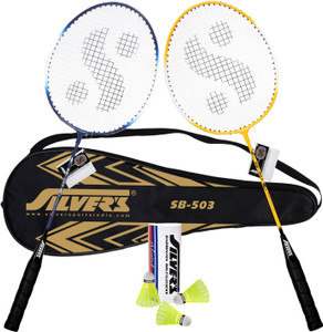 Silver's SB-503 Badminton Combo- 2 Rackets with Shuttle Pack of 3 ...