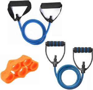 Dr Pacvu Set3|Single and Plastic Resistance Band,Rubber Grip for Body ...