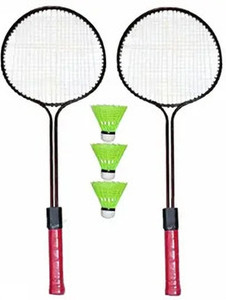 Jyoti 2Pc Double Shaft Racket With 3 shuttle cock Badminton Kit - Buy ...