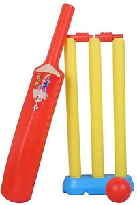 Toygenie Set of Cricket Kit for Kids, Whole Set with Bat, Stumps & Ball ...
