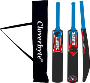 CLOVERBYTE 3 No. Size PVC Plastic Black Bat For Kids With Cover For 4-8 ...