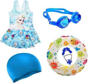 SVNFOXX Swimming Dresses For Girls 4-5 Years 1 Swimsuit with Swimming ...