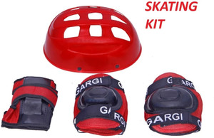 gargi sports 4-in-1 Skating Protective Gear Kit-Helmet, Knee Pads ...