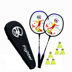 rk son Fighter Aluminium Single Shaft Badminton Kit Racquet Badminton ...