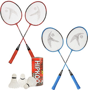 Hipkoo Sports Utility Badminton Complete Racquets Set, 4 Wide Body ...