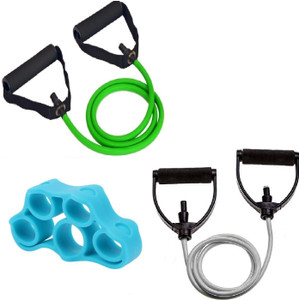 Dr Pacvu Set3|Single and Plastic Resistance Band,Rubber Grip for Body ...