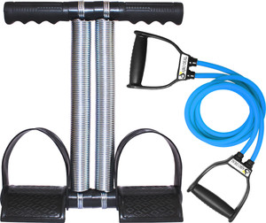 AJRO DEAL DOUBLE SPRING AB EXERCISER TUMMY TRIMMER & HEAVY TONING TUBE ...