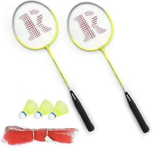 Forgesy MULTI COLOR BADMINTON RACKET PACK OF 2 PIECE WITH 3 PIECE ...