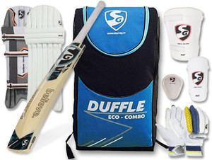 SG Kashmir Eco Cricket Kit, Green/Black Cricket Kit - Buy SG Kashmir ...