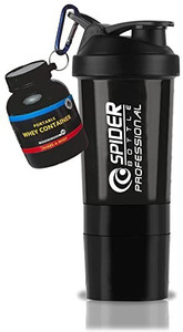 Fitprism super shaker 500ml with 3 compartment and whey loader ...