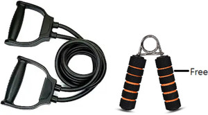 CODIVER Resistance tube and V shape hand gripper Fitness Accessory Kit ...