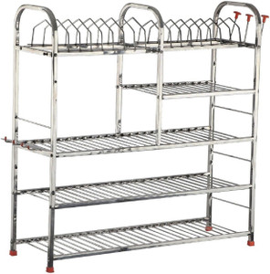 IRONTECH 5 Shelf Modular Kitchen Utensils Rack 30 L x 30H inch Storage ...