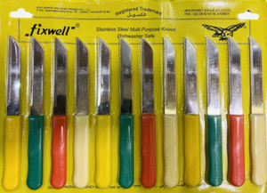 lamat music 12 Pc Stainless Steel Knife Set Fixwell Stainless Steel ...