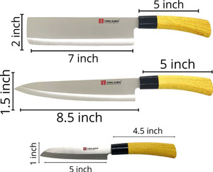 Punamiya Stores 3 Pc Stainless Steel Knife Multipurpose Stainless Steel ...