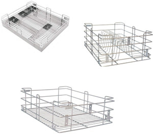 Bloo Basket Utensil Kitchen Rack Steel Stainless Steel Modular Kitchen ...