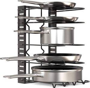 Axmon Utensil Kitchen Rack Iron [HEAVY DUTY ] Pan Pot organizer [ SOLID ...