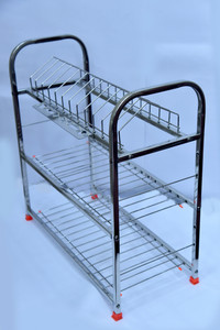 vrinda steel Utensil Kitchen Rack Steel Kitchen Stand 21X21 inch Wall ...