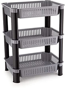 Genic Fruits/Vegetables Kitchen Rack Plastic KITCHEN STORAGE RACK ...