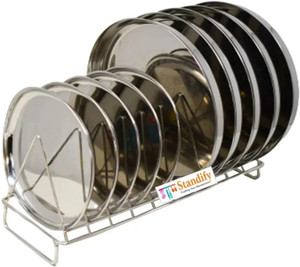 GRIDKITCHEN Plate Kitchen Rack Steel Stainless Steel V Shape Plate ...