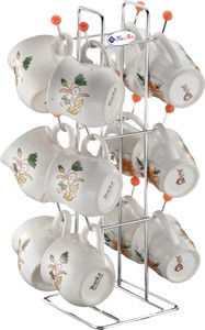 FineArts Cup Kitchen Rack Steel Stainless Steel cup holder for kitchen ...