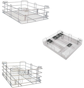 Bloo Basket Utensil Kitchen Rack Steel Stainless Steel Modular Kitchen ...