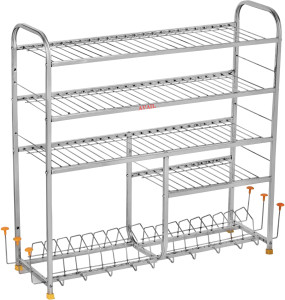 AVAIL Utensil Kitchen Rack Steel 4 Shelves Dish Rack | 31 x 30 Inch ...