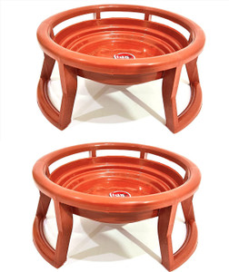 DHAWARIYA CRAFT CLAY Plate Kitchen Rack Plastic Matka Kitchen Rack ...