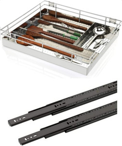 Landwood Cutlery Kitchen Rack Steel 15x20x4 inch cutlery modular ...