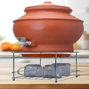 Shriyagic Matka Kitchen Rack Steel Matka Stand Water Dispenser Kitchen ...