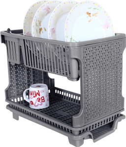 KUBER INDUSTRIES Dish Drainer Kitchen Rack Plastic Plastic Dish Rack ...