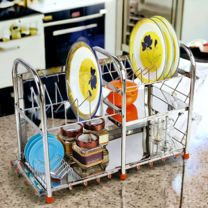 Amol Utensil Kitchen Rack Steel Premium Stainless steel Dish | Vessels ...