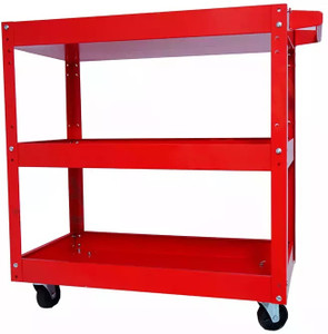 Fulcrum Containers Kitchen Rack Steel 3 Tray Tool Trolley JS-19 with ...