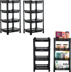 KUBER INDUSTRIES Fruits/Vegetables Kitchen Rack Plastic Pack of 4 ...