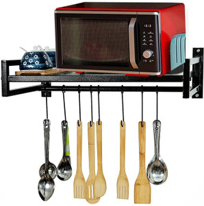 Iron Lands Containers Kitchen Rack Iron Wall Mount Microwave Oven ...