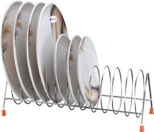 FineArts Plate Kitchen Rack Steel Round Shape Plate Stand Dish Rack ...