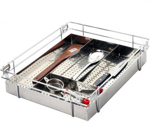 SMART SLIDE Cutlery Kitchen Rack Steel Cutlery tray for Kitchen Drawer ...