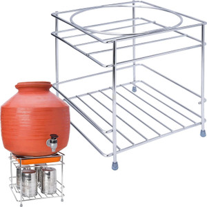 zybil Matka Kitchen Rack Steel Heavy stainless steel Matka stand with ...