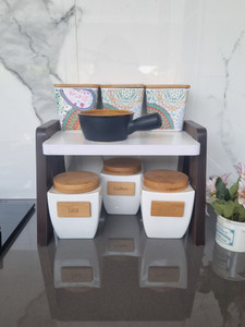 STYMAX Containers Kitchen Rack Wood Organizer Price in India - Buy ...