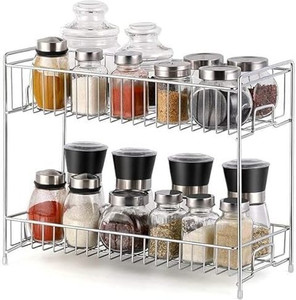 AADITYA Containers Kitchen Rack Steel Multi Purpose 2 Layer Kitchen ...