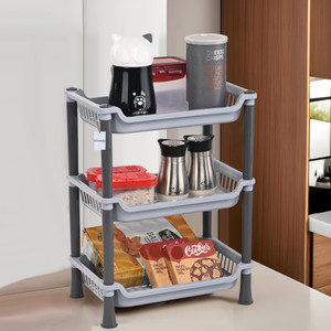 HOMESTIC Containers Kitchen Rack Plastic Multipurpose Space-Saving ...